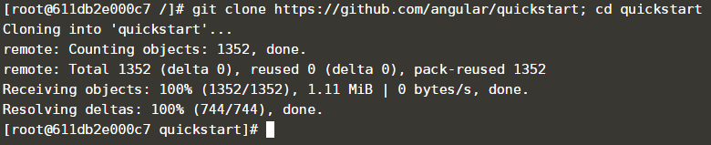Angular 4 Hello World Quickstart