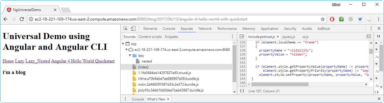 Angular Universal CLI - Step-by-Step Example with REST Client