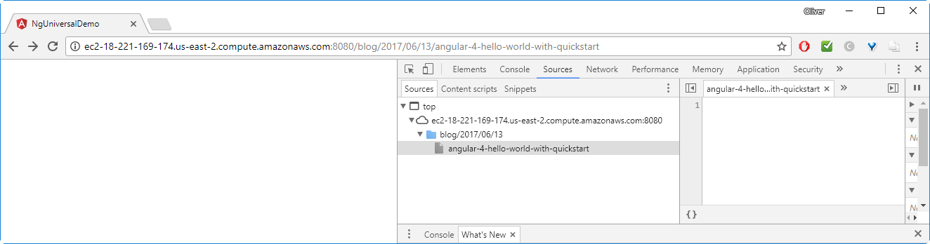 Angular Universal CLI - Step-by-Step Example with REST Client