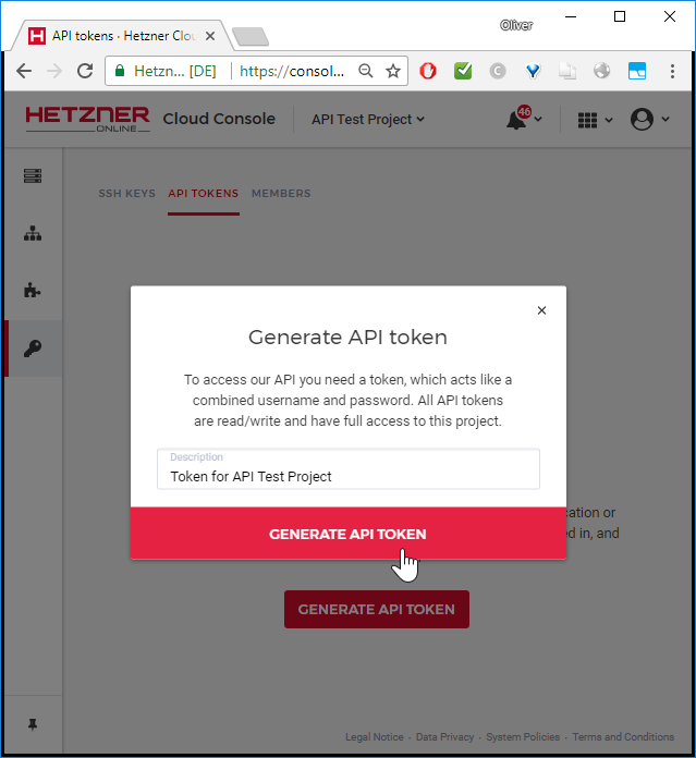 Testing the Hetzner Cloud API via cURL - IaaS Automation