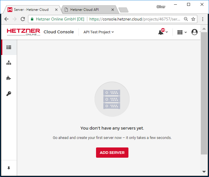 Testing the Hetzner Cloud API via cURL - IaaS Automation